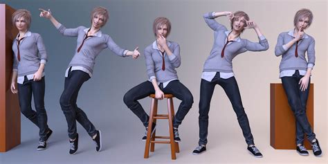 Cdi Poses For Yuzuru 8 And Genesis 8 Male Daz 3d