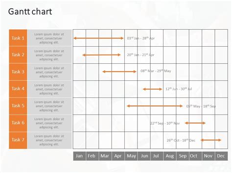 Animated Gantt Chart PowerPoint Template