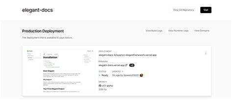 Deployment Deploying Your Elegant Application To Vercel Com And Other Cloud Providers