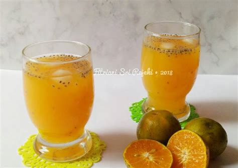 Resep 18 Es Jeruk Peras Selasih Oleh Fitriani Sri Rejeki Cookpad