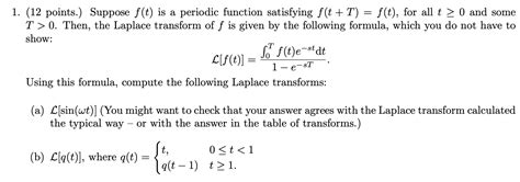 Solved Points Suppose F T Is A Periodic Function Chegg Com
