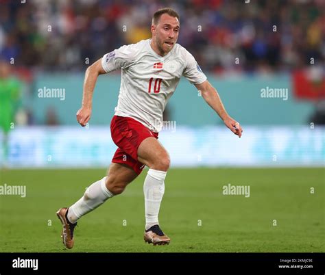 Doha Qatar 26th November 2022 Christian Eriksen Of Denmark During