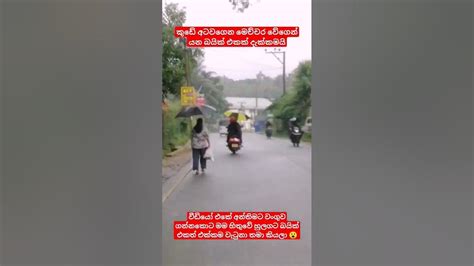 වැස්ස දවසක ලොරි බස් එක්කම පාරේ ගිය අහිංසක බයික් ස්කූටර් එක Youtube