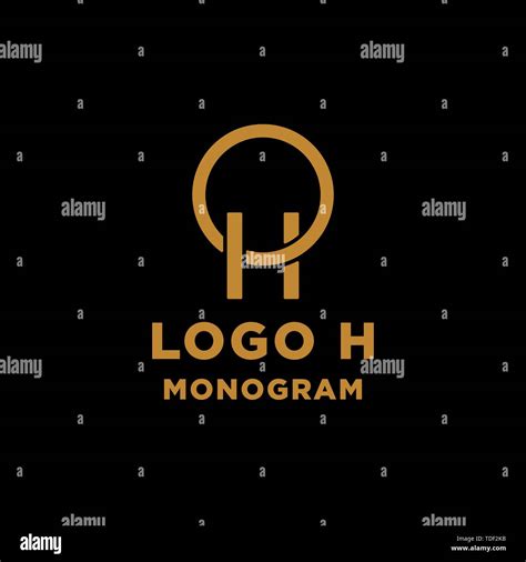 Luxury Initial H Logo Design Vector Icon Element Stock Vector Image