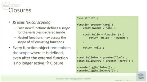 Fulvio Corno On Linkedin Wa1 2024 L05 Constructor Functions Callbacks