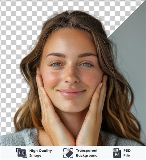 Premium Psd Psd Picture Beautiful Young Caucasian Woman Enjoying Head