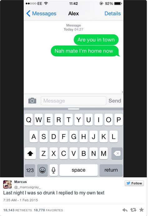 This Guy Was So Drunk He Replied To His Own Text · The Daily Edge