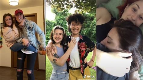 Funny And Cute Lesbian Tiktok Couples Youtube