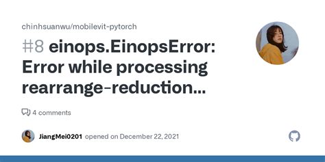 Einops EinopsError Error While Processing Rearrange Reduction Pattern B D H Ph W Pw B
