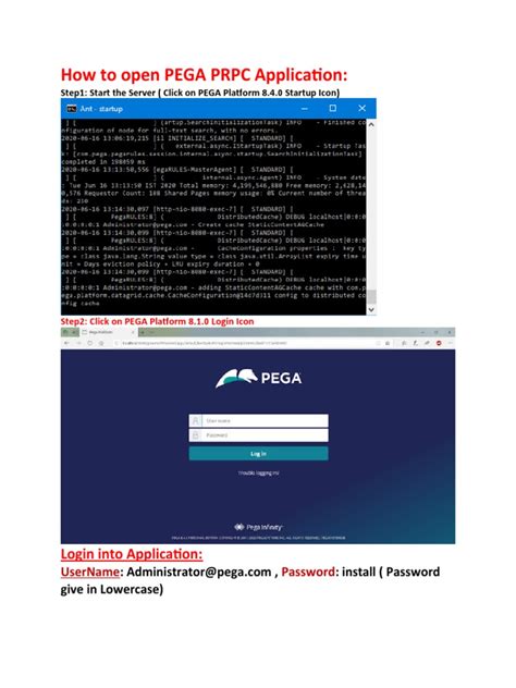 How To Open The Pega Prpc Application In 8 Steps Pdf Password