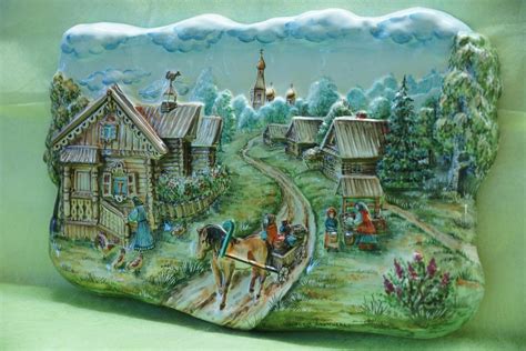 Деревенская жизнь лето (панно) - интернет магазин майолики - лучший ...