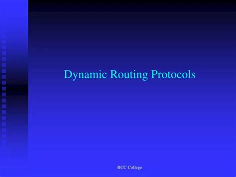Ppt Dynamic Routing Protocols Powerpoint Presentation Free Download