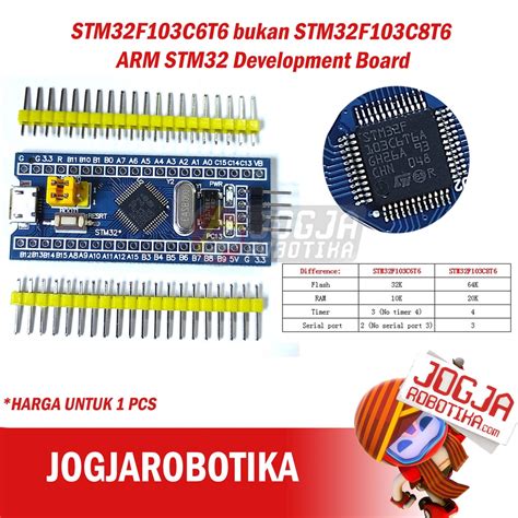 jual stm32f103c6t6 bukan stm32f103c8t6 arm stm32 development board
