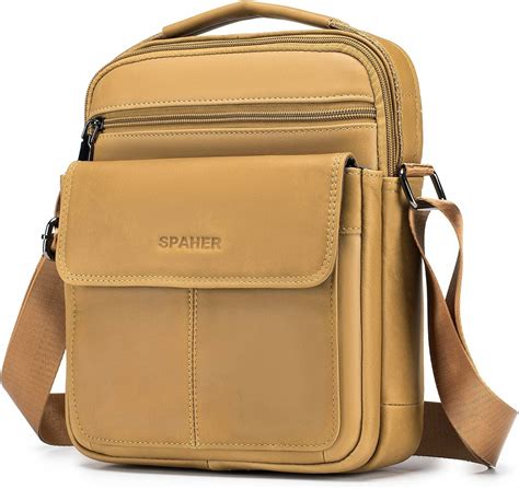 Sacoche Cuir Homme SPAHER Élégante Pratique pour iPad