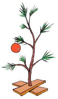 Charlie Brown Christmas Tree Drawing Clip Art Library