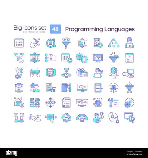 Programming Languages Image Stock Vector Images Alamy