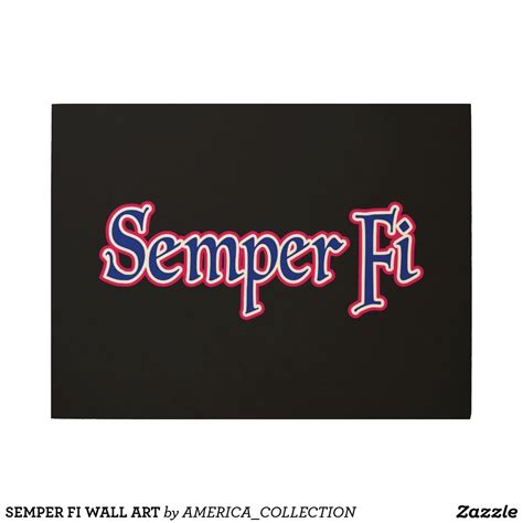 Semper Fi Wall Art Wood Wall Art Wall Art Inspirational Text