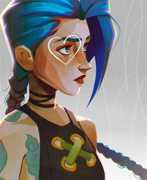 Джинкс Аркейн Cartoon art Girls cartoon art League of legends