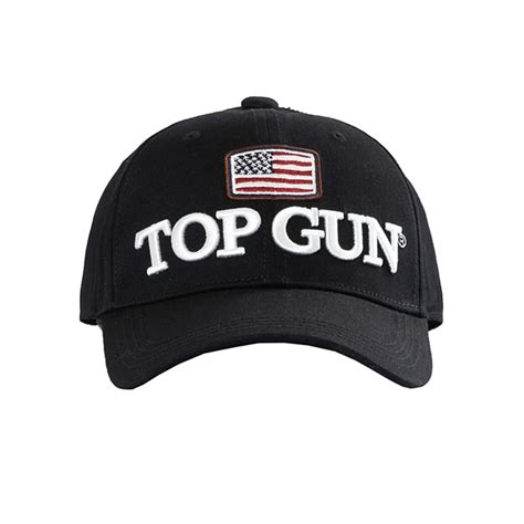 Top Gun® Logo And Flag Cap Black Top Gun® Touch Of Modern