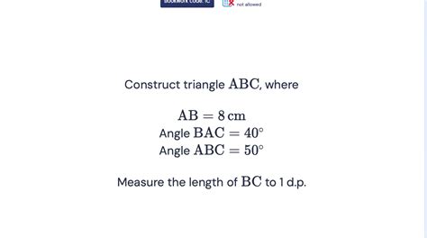 Construct Triangle ABC Where C AB 8 Cm Angle StudyX