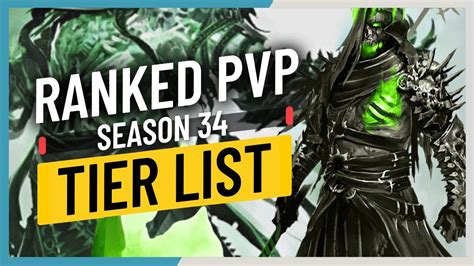 Ranking ALL 36 CLASSES And Specs PVP TIERLIST SEASON 34 Guild Wars