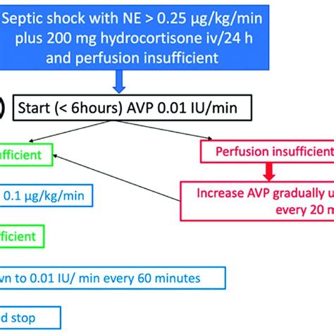 Our Avp Protocol In Septic Shock Iu International Unit Min Minute Download Scientific