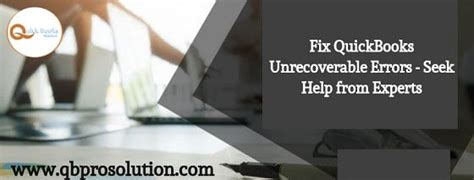 Fix Quickbooks Unrecoverable Errors — Seek Help From Experts By Lovely Singh Medium