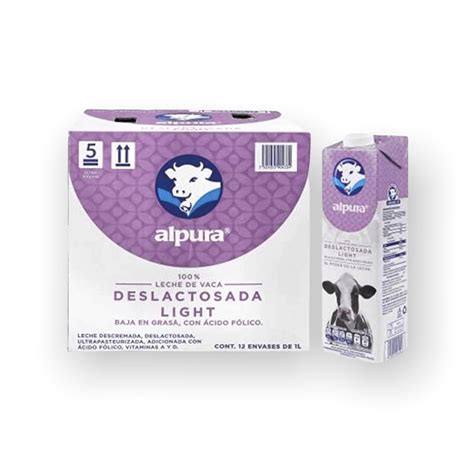 Leche Alpura Deslactosada Light L Cj12 Pz Tu Bodeguita