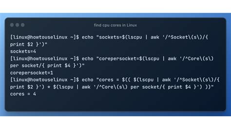 3 ways to check cpu cores in linux howtouselinux