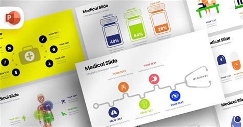Шаблон Powerpoint для медицинской инфографики Шаблоны презентаций Включая здравоохранение и