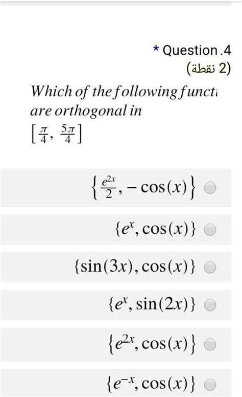 solved question 4 abi 2 which of the following functi are