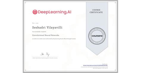 Seshadri Yilayavilli Ms Pmp Sasm Sp On Linkedin Completion Certificate For Convolutional