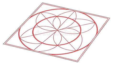 Geometric Tile Pattern Decorative Floor Design Vector Design Generative Ai Stock Vector