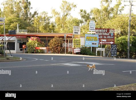 Rural Town In The Gem Fields Of Rubyvale Queensland Australia Stock