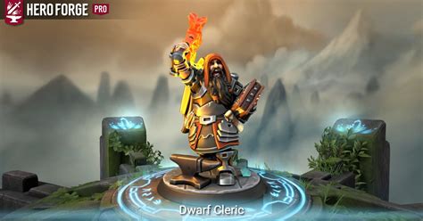 Dwarf Cleric Made With Hero Forge
