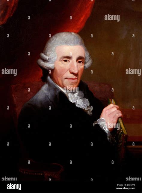Portrait Of The Austrian Composer Franz Joseph Haydn 1732 1809 By