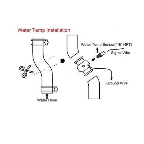 2 52mm Car Digital Blue Led Water Temp Meter Gauge 40 150 Celsius With Water Temperature Joint
