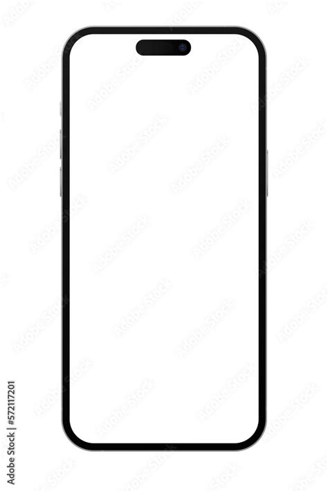 Mockup Smart Phone Iphone 14 Pro Plus Black Gradient Color Vector And
