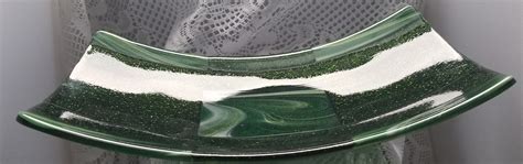 Fused Aventurine Green Art Glass Sushi Dish The Avenue Stained Glass