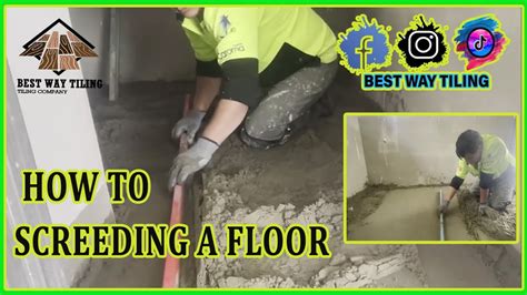 How To Screedbedding A Floor How To Bedding A Bathroom Floor Youtube