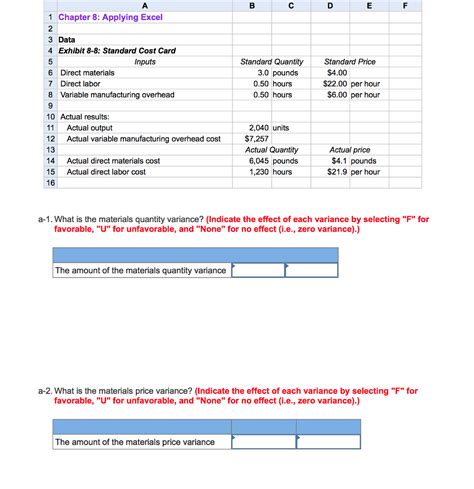 solved 1 chapter 8 applying excel 2 3 data 4 exhibit 8 8