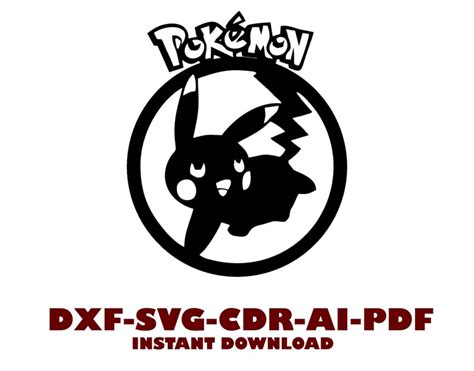 Pokemon Svg Pikachu Svg Pikachu Vector Pikachu Layered Etsy