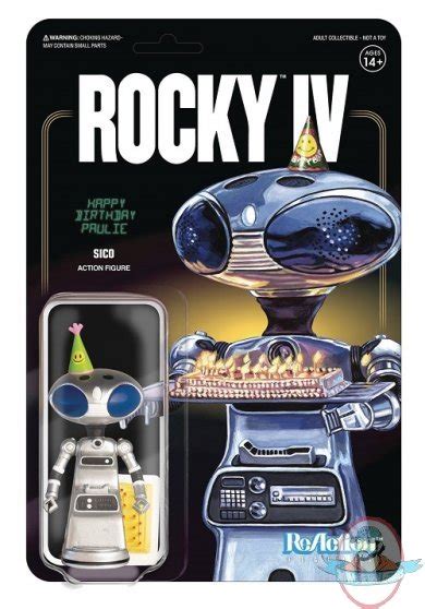 Rocky Sico Robot Reaction Figure Super 7 Man Of Action Figures