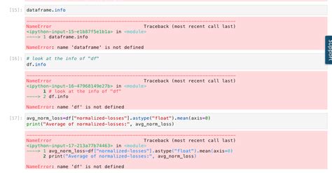 Solved 20 Dataframe Describe Object NameError Traceback Chegg