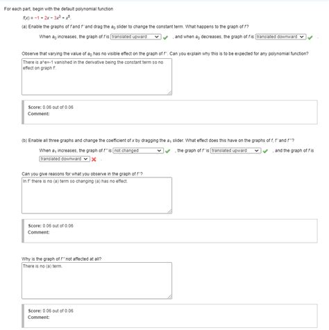 Solved For Each Part Begin With The Default Polynomial