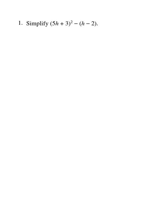 Maths Y8 Algebraic Expansion Pdf