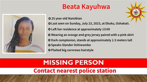 Missing Person Report Assistance Needed To Locate 25 Year Old Beata