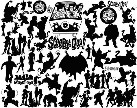Scooby Doo Bundle Svg Scooby Doo Silhouette Svg Scooby Doo Inspire