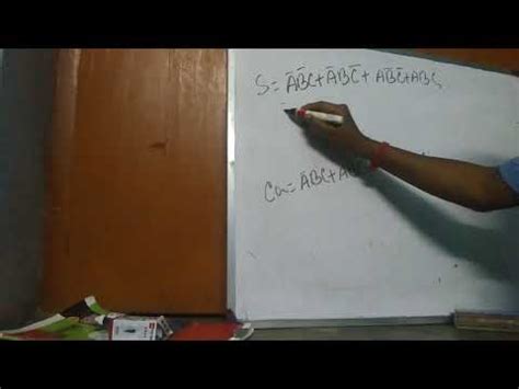 Sum And Carry Simplification Of Full Adder YouTube