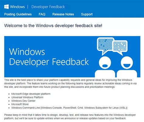 Windows Developer Feedback Uservoice Forums Schließenborns It Und